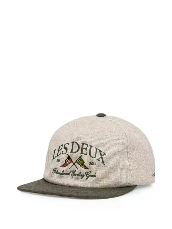 LES DEUX Embroidered Logo Baseball Cap - Neutrals