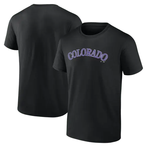 LOGO ATHLETIC Colorado Rockies Wordmark T-shirt - Black