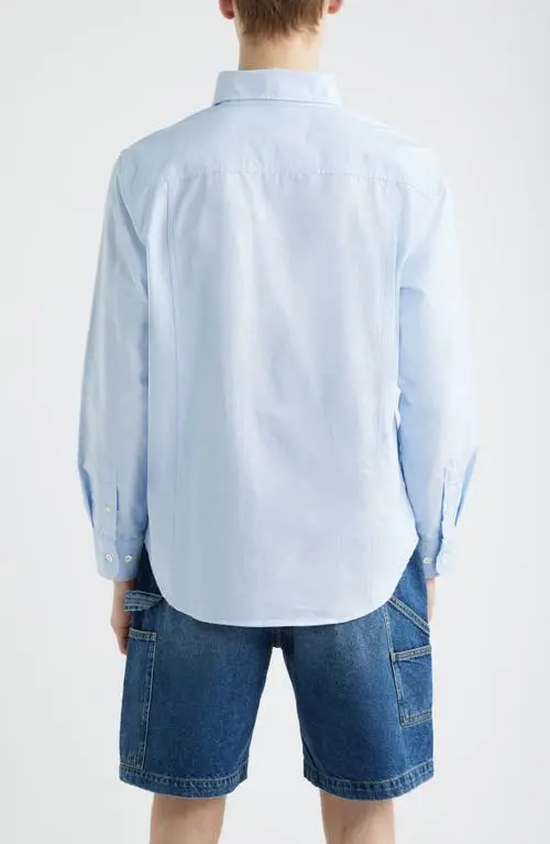 CORRIDOR Light Blue Cotton Button-down Oxford Shirt