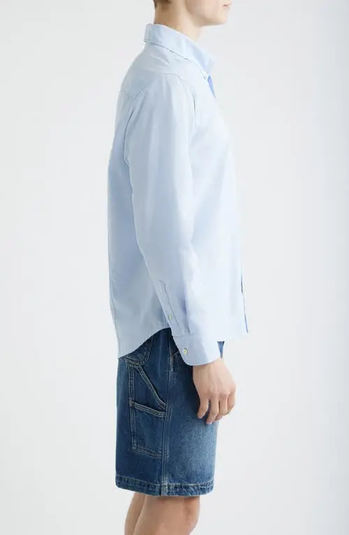 CORRIDOR Light Blue Cotton Button-down Oxford Shirt