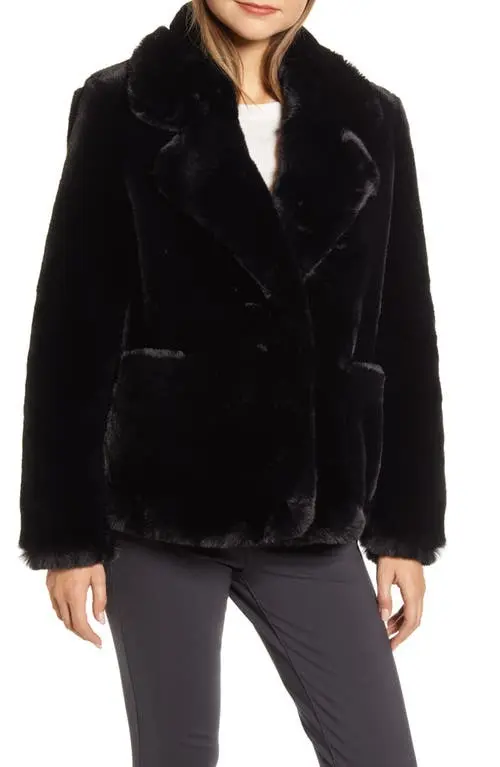 Ellen Tracy Faux Fur Jacket