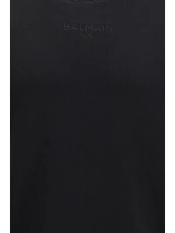 Balmain Embroidered Logo Crewneck Sweatshirt - Black