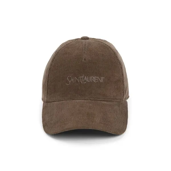 Saint Laurent Corduroy Hat - Silver