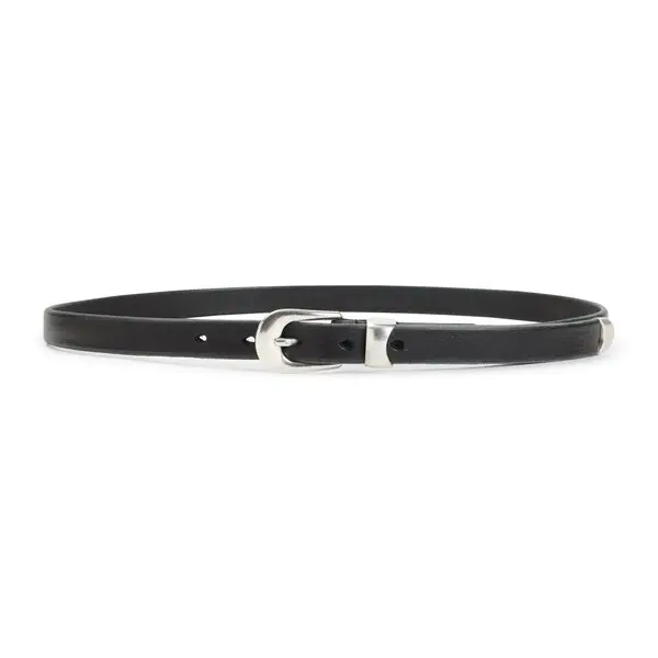 Our Legacy Adjustable Leather Belt - Black