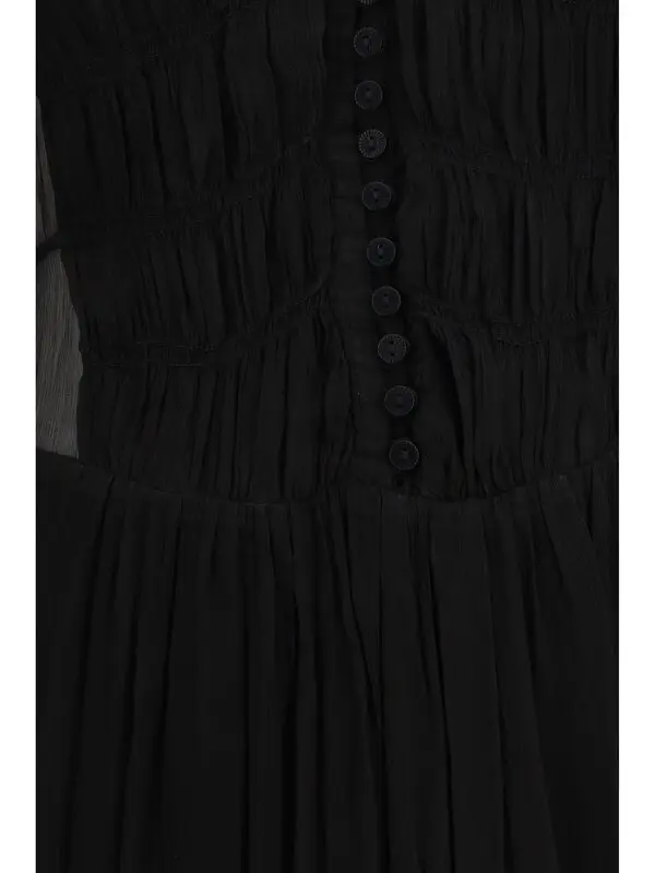 Isabel Marant Étoile Marant Buttoned Sheer Long Dress