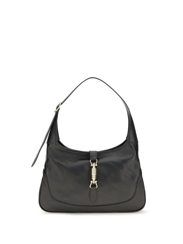 Gucci Jackie 1961 Soft Grained Leather Shoulder Bag - Black