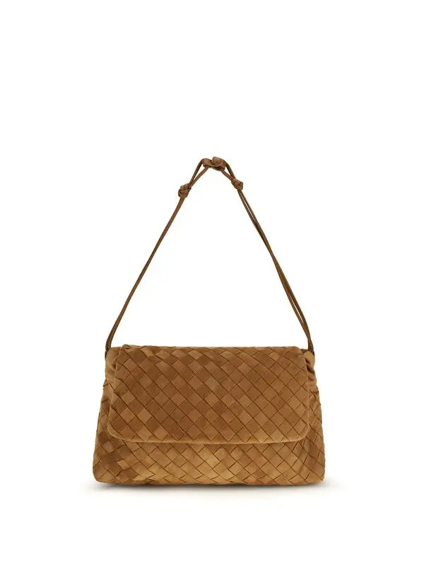 Bottega Veneta Giorno Shoulder Bag - Brown