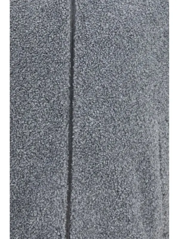Herno Teddy-effect Hooded Jacket - Gray