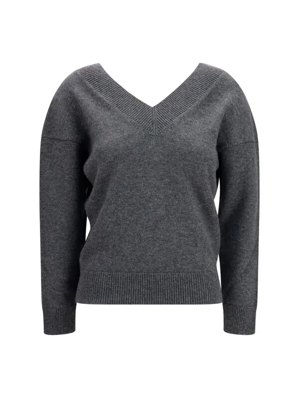 TOM FORD V-neck Cashmere Sweater - Gray