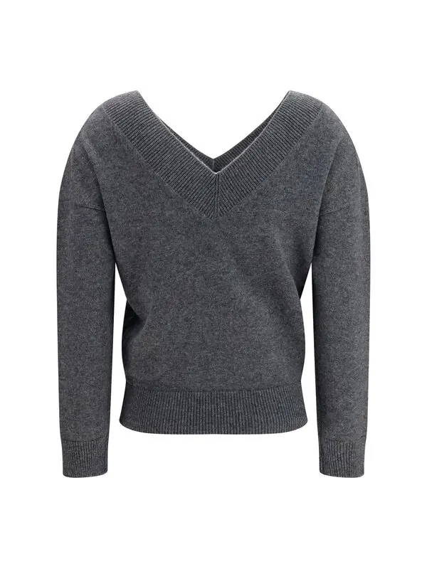 TOM FORD V-neck Cashmere Sweater - Gray