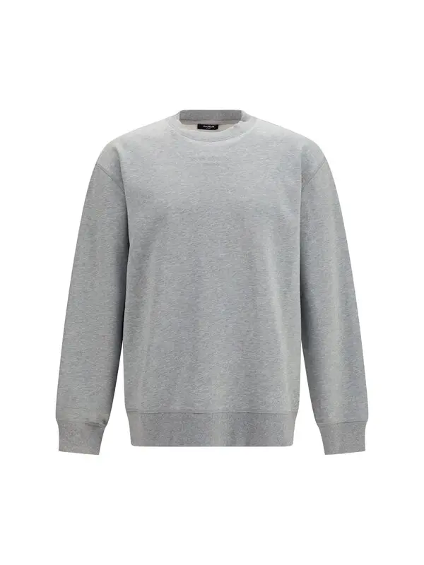 Balmain Embroidered Logo Crewneck Sweatshirt - Gray