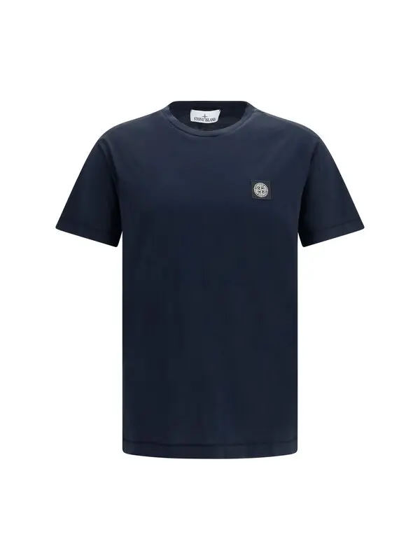 Stone Island Logo Patch T-shirt - Blue