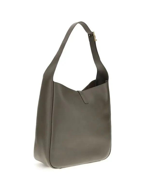 Saint Laurent Le 5 À 7 Grained Leather Shoulder Bag - Green