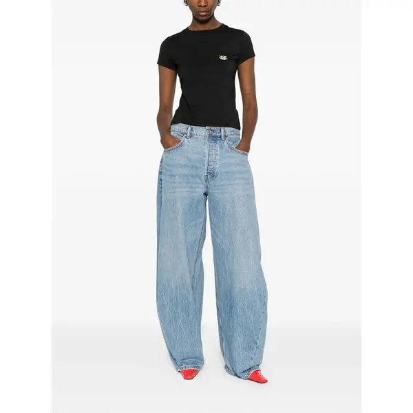 Kenzo Embroidered Cotton T-shirt - Black