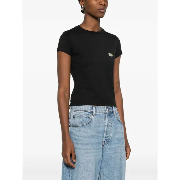 Kenzo Embroidered Cotton T-shirt - Black