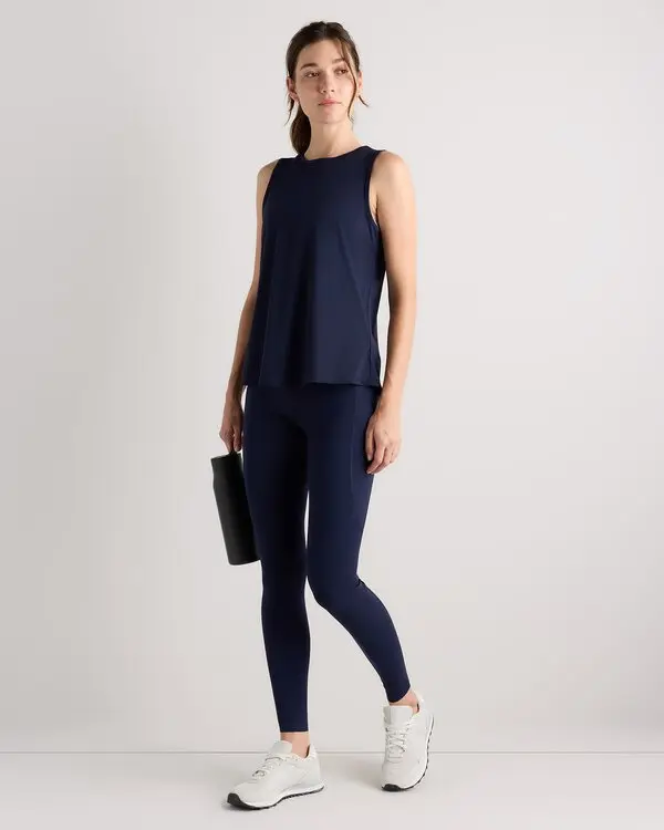 Quince Essential Run Tank Top - Deep Navy