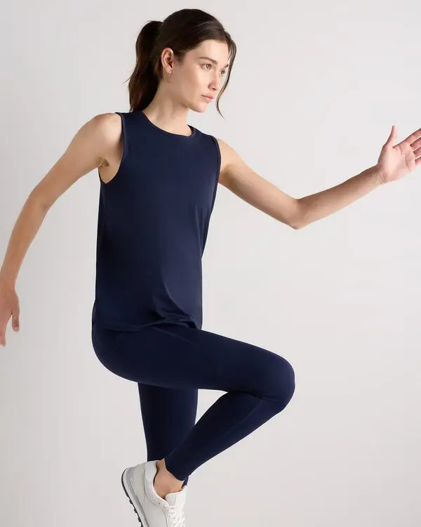Quince Essential Run Tank Top - Deep Navy