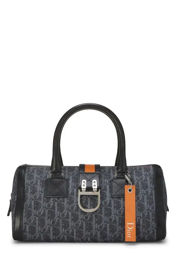 Dior Trotter Denim Flight Handbag - Blue