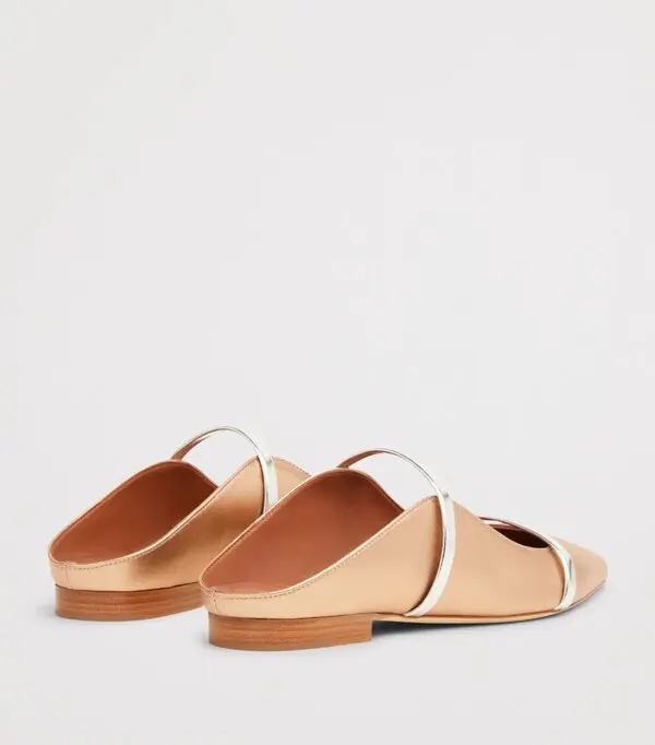 MALONE SOULIERS Metallic Leather Maureen Mules