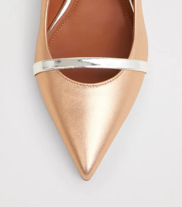 MALONE SOULIERS Metallic Leather Maureen Mules
