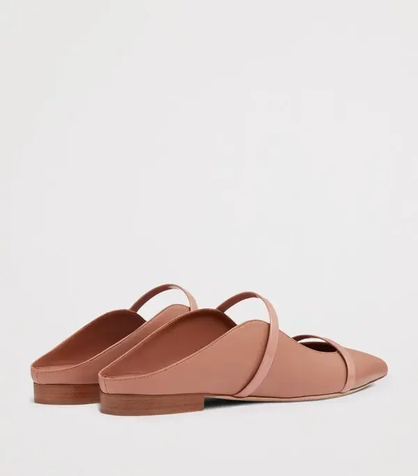 MALONE SOULIERS Maureen Leather Mules - Nude