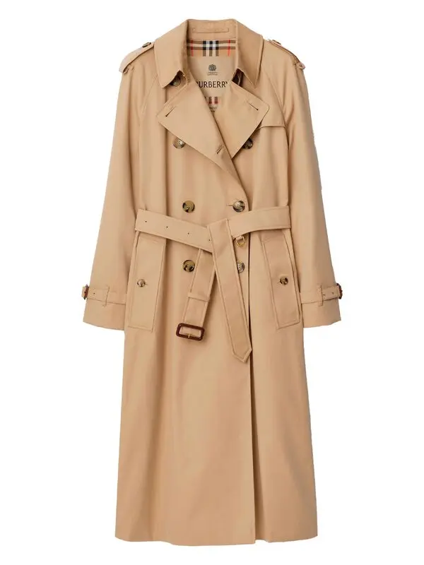 Burberry Long Waterloo Heritage Trench Coat - Multicolor
