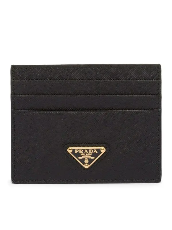 Prada Saffiano Card Holder - Black