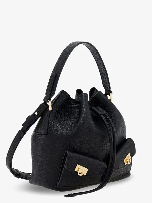 FERRAGAMO Leather Bucket Bag