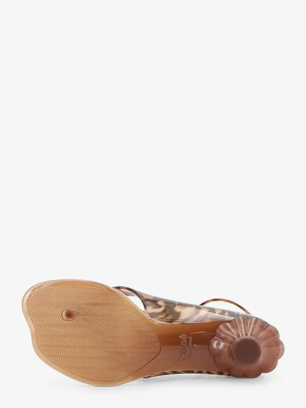 Chloé Jelly Tpu Sandals With Animal Print - Multicolor