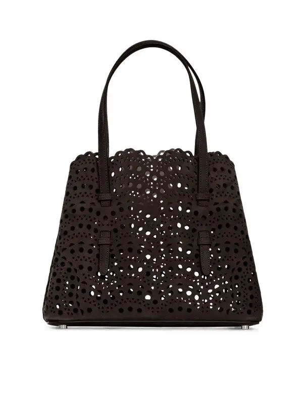 Alaïa Mina 25 Suede Tote Bag - Brown