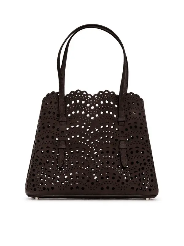 Alaïa Mina 25 Suede Tote Bag - Brown
