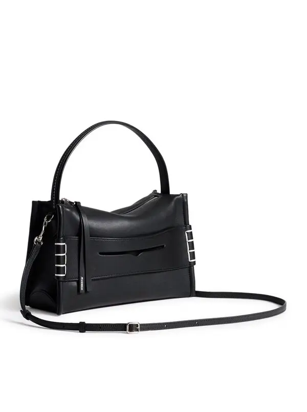 JW Anderson Leather Loafer Bag - Black