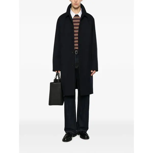 A.p.c. Single Breasted Twill Coat