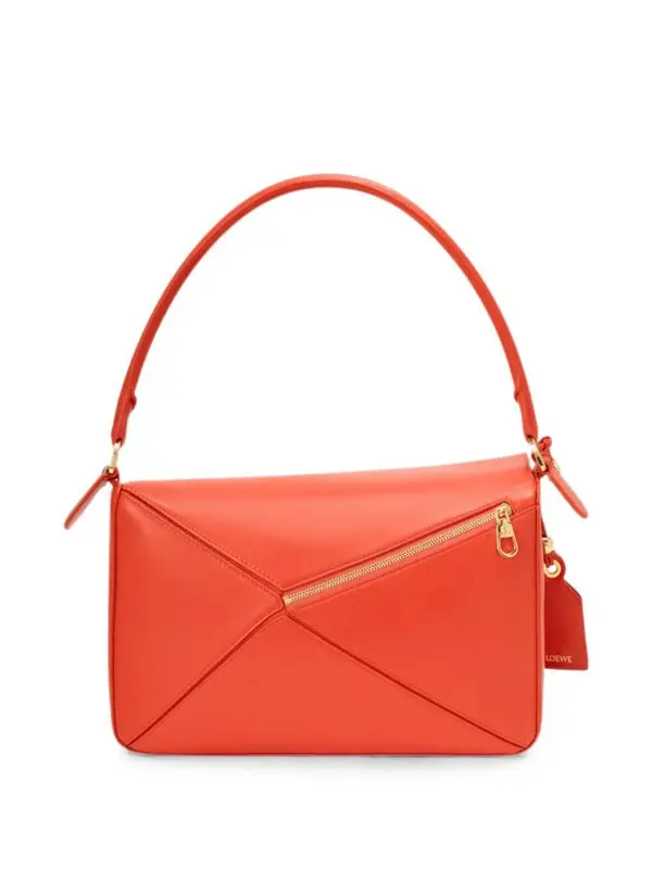 Loewe Puzzle Featherlight Medium Leather Handbag - Multicolor