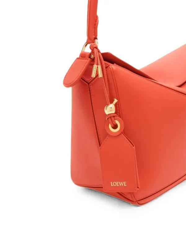 Loewe Puzzle Featherlight Medium Leather Handbag - Multicolor