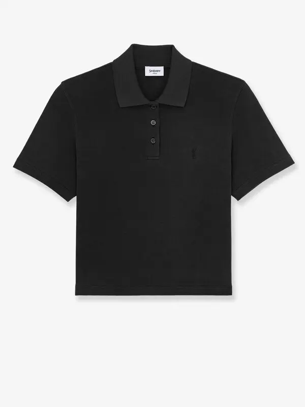 Saint Laurent Cassandre Cotton Pique Polo Shirt - Multicolor