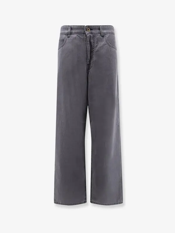 Miu Miu Wide Leg Denim Trousers - Multicolor