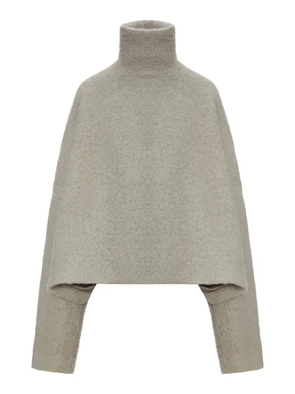 Rick Owens Jumbo Turtleneck Sweater - Cream