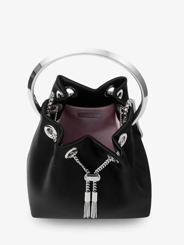 JIMMY CHOO Bon Bon Satin Bucket Bag