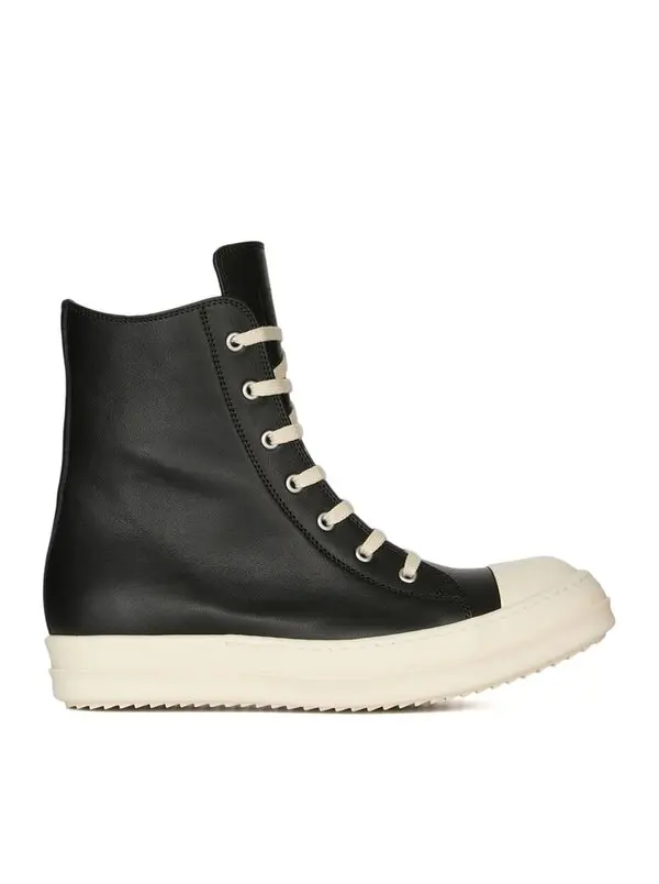 Rick Owens High-top Calfskin Sneakers