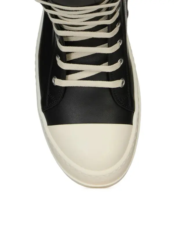 Rick Owens High-top Calfskin Sneakers