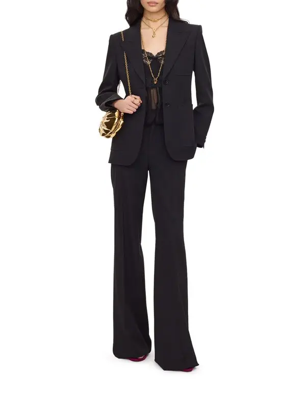 Chloé High-rise Flared Wool Trousers
