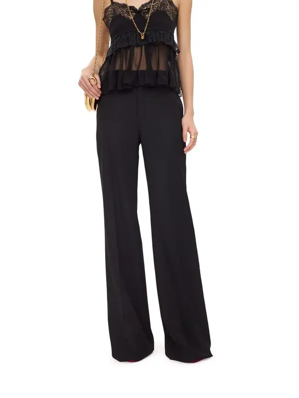 Chloé High-rise Flared Wool Trousers