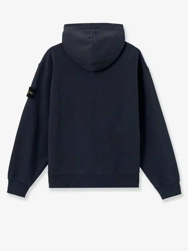 Stone Island Oversize Organic Cotton Zip-up Hoodie - Multicolor