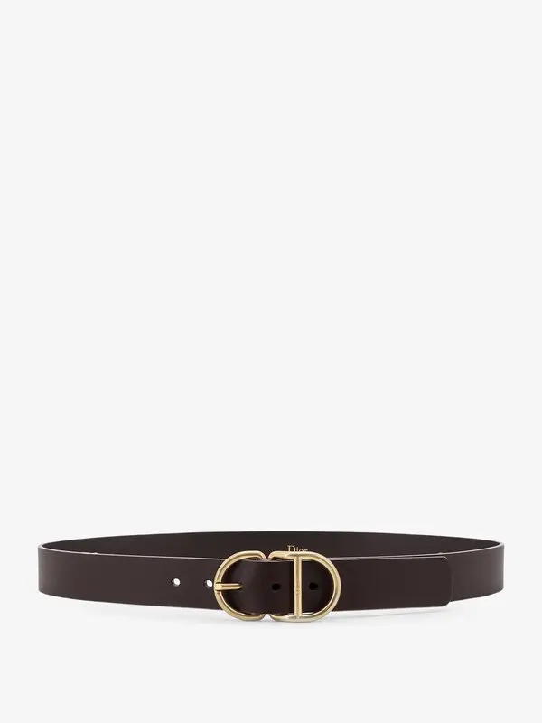 Dior Leather Belt With Cd Buckle - Multicolor