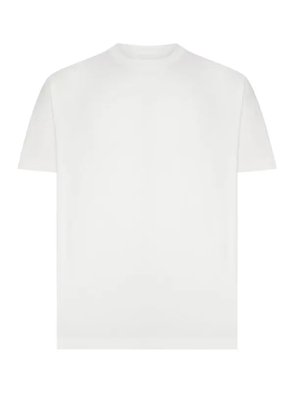 Etro Rome Cotton T-shirt With Embroidered Logo - Cream