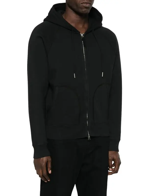 TOM FORD Cotton Jersey Sweatshirt With Zip And Hood