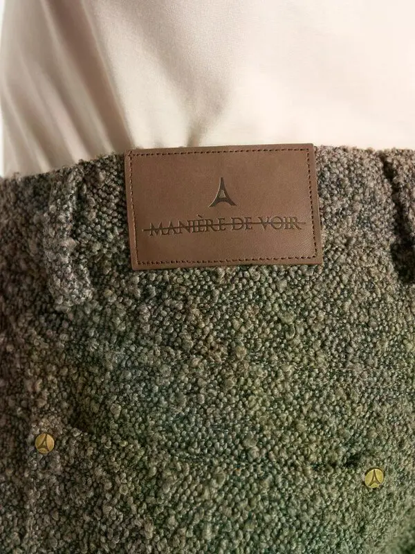 Manière De Voir Maniere De Voir Arnault Relaxed Fit Bouclé Jeans - Brown