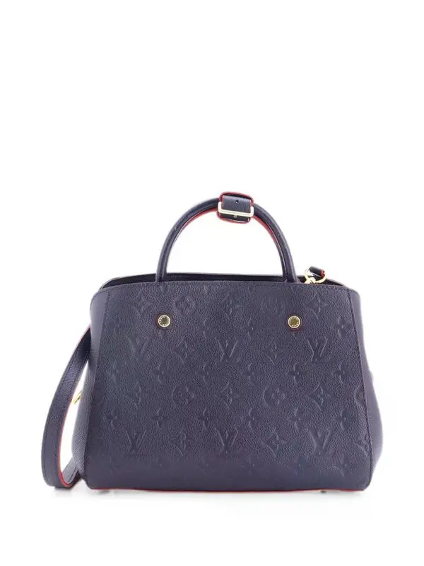 LOUIS VUITTON Montaigne Handbag Monogram Empreinte Leather Bb Satchel