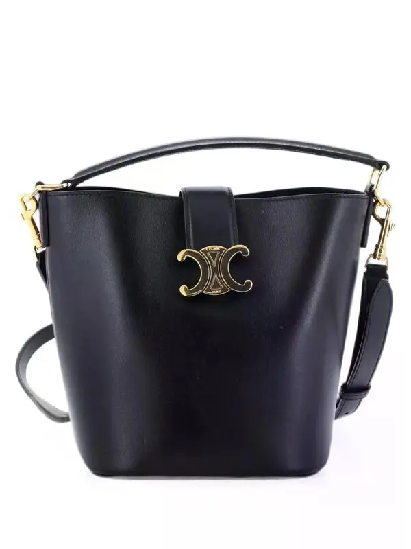 Celine Louise Bag Leather Small Bucket Bag